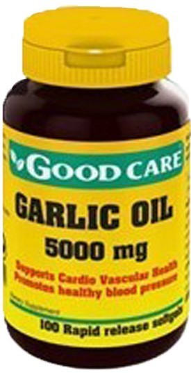 Garlic Oil 5000mg Good Care - 100 cápsulas - BioCampello