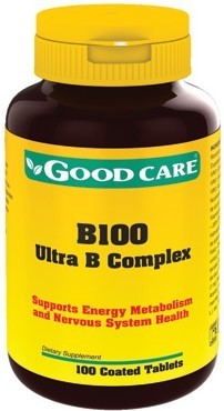 Vitamin B100 Ultra Complex Good Care - 100 comprimidos - BioCampello