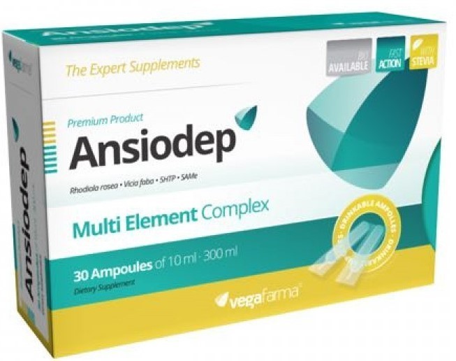 Ansiodep Vegafarma - 30 ampolas - BioCampello