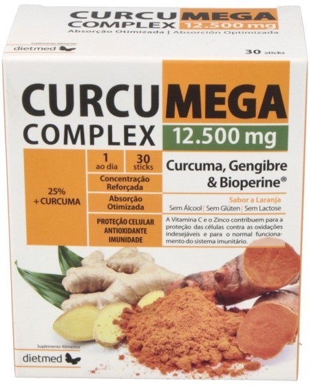 Curcumega Complex 12.500mg - 30 sticks PAGUE 2 LEVE 3* - BioCampello