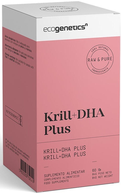 Krill + DHA Plus Ecogenetics - 60 cápsulas - BioCampello